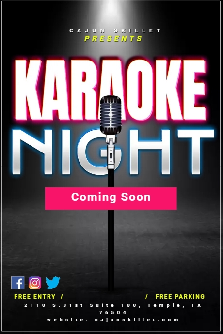 Karaoke | PosterMyWall