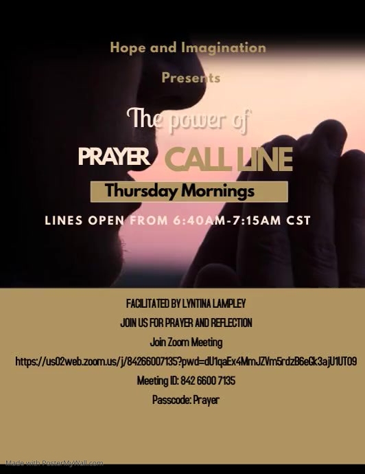 Copy of Copy of prayer call line | PosterMyWall