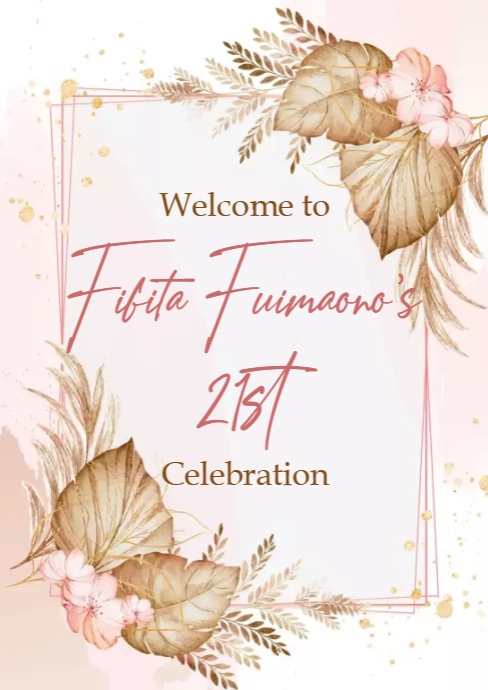 Fifita fuimaono welcome | PosterMyWall