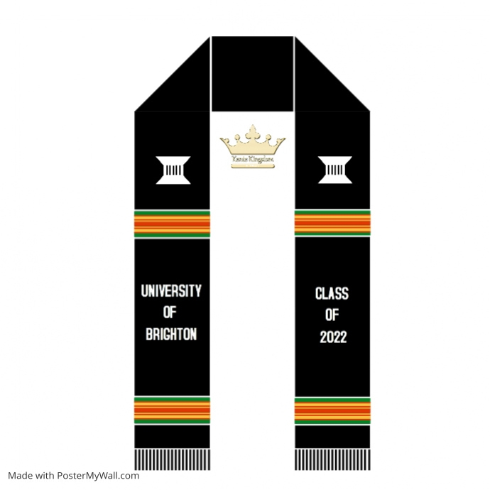 Copy of university of graduation stole | PosterMyWall
