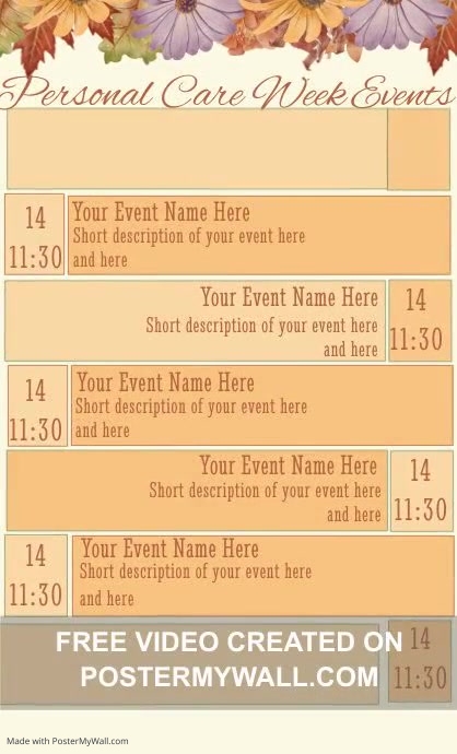 September Upcoming Events Calendar Template | PosterMyWall