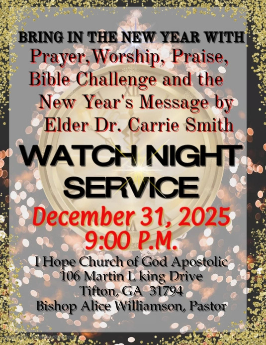 Watch Night | PosterMyWall