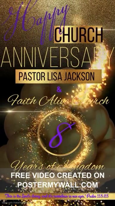 Church Anniversary CELEBRATION Event Template | PosterMyWall
