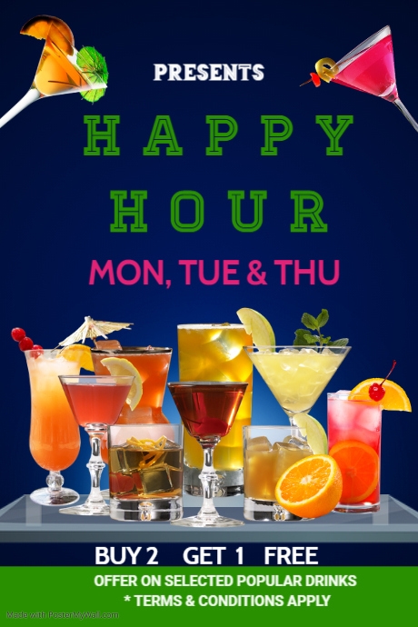 Copy of HAPPY HOUR | PosterMyWall