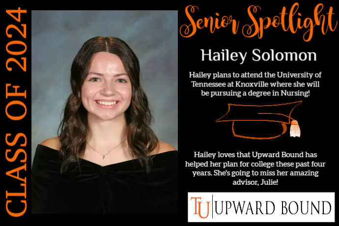 Copy of Senior Spotlight Hailey Solomon | PosterMyWall