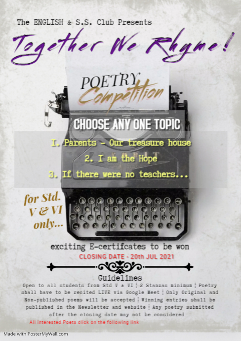 Copy of World Poetry Day Flyer Template | PosterMyWall