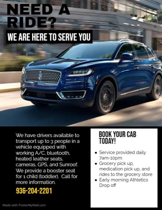 Taxi Flyer - Rent A Car template | PosterMyWall