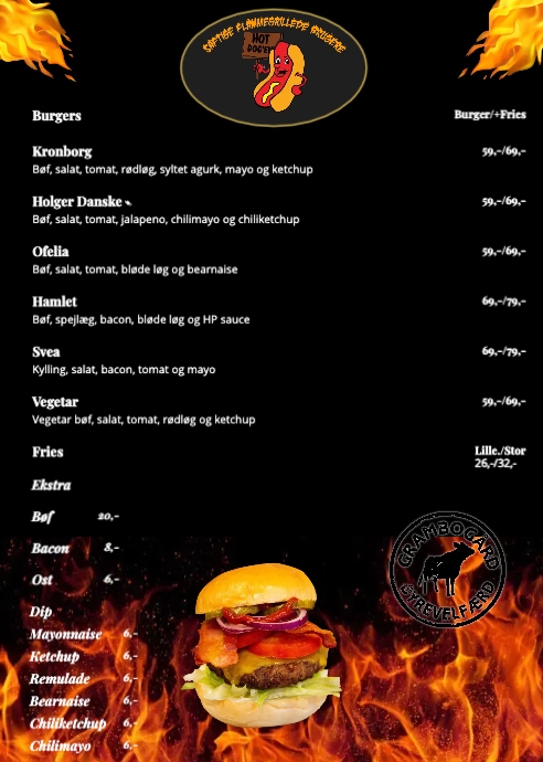 Burger menu - plakat | PosterMyWall