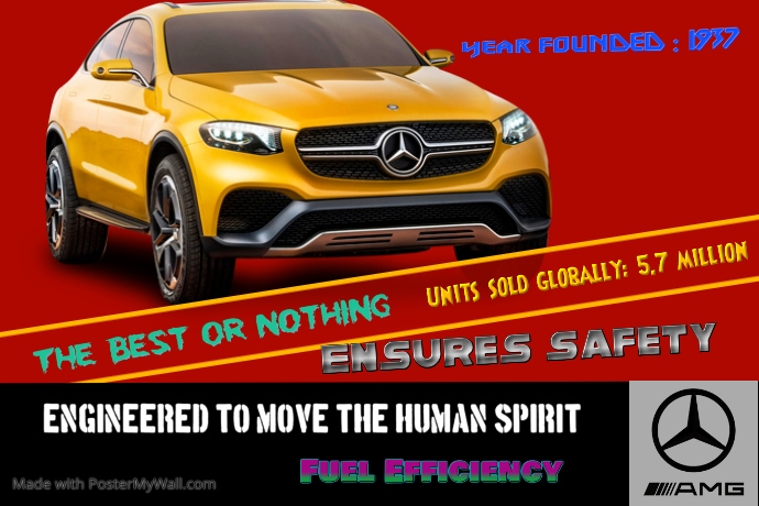 Copy of Copy of mercedes benz template | PosterMyWall