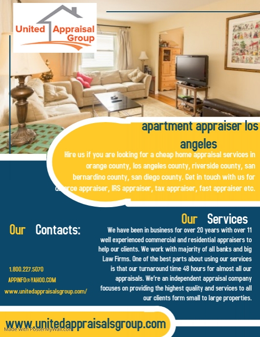 Apartment Appraiser Los Angeles | PosterMyWall