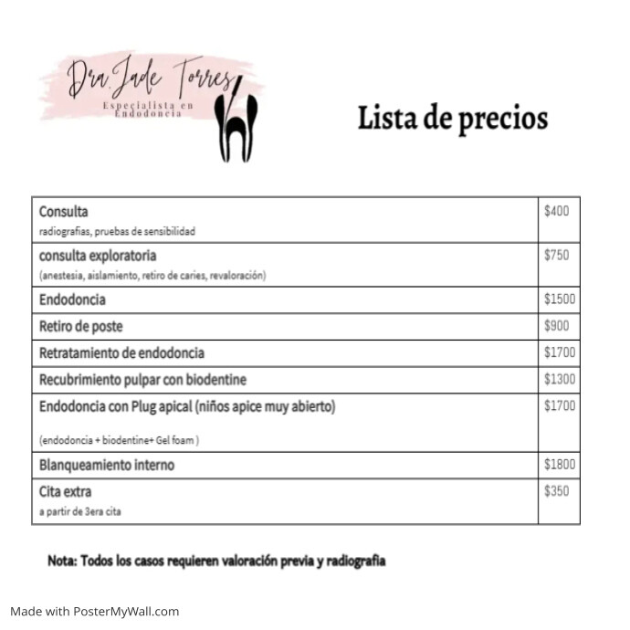 Copia de Luxury Price List Template | PosterMyWall