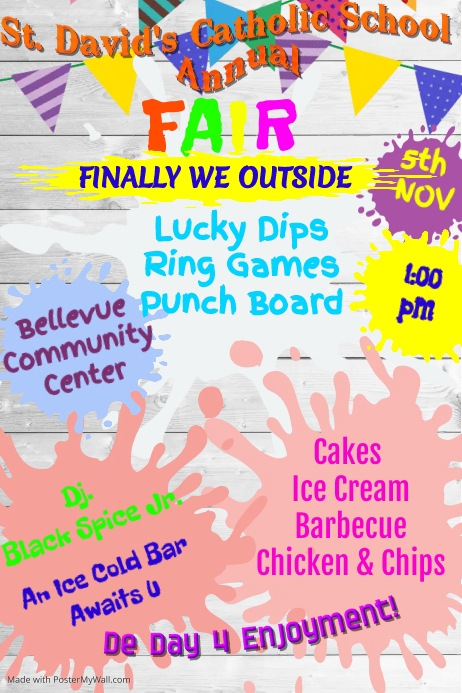 Copy of School Fete Poster Template | PosterMyWall