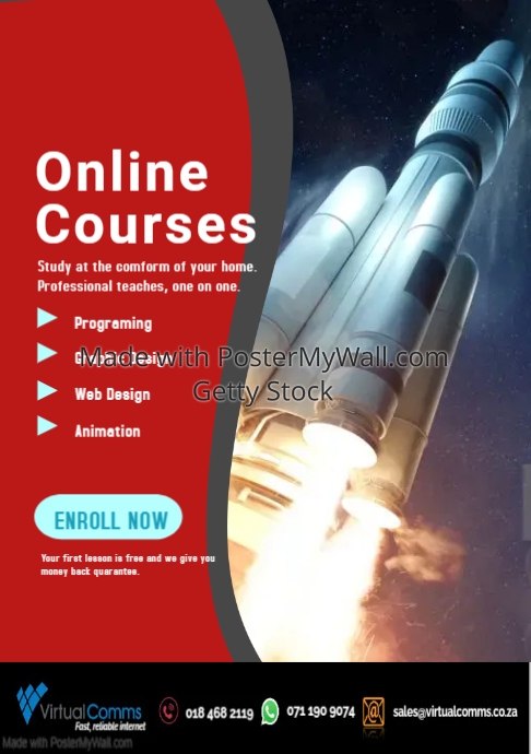 Copy of Online Course Blue (3) | PosterMyWall