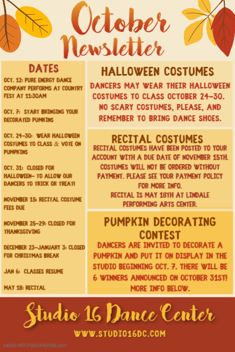 October Newsletter 23 | PosterMyWall