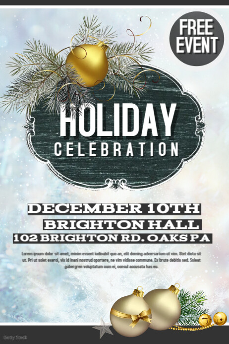 CHRISTMAS Template | PosterMyWall