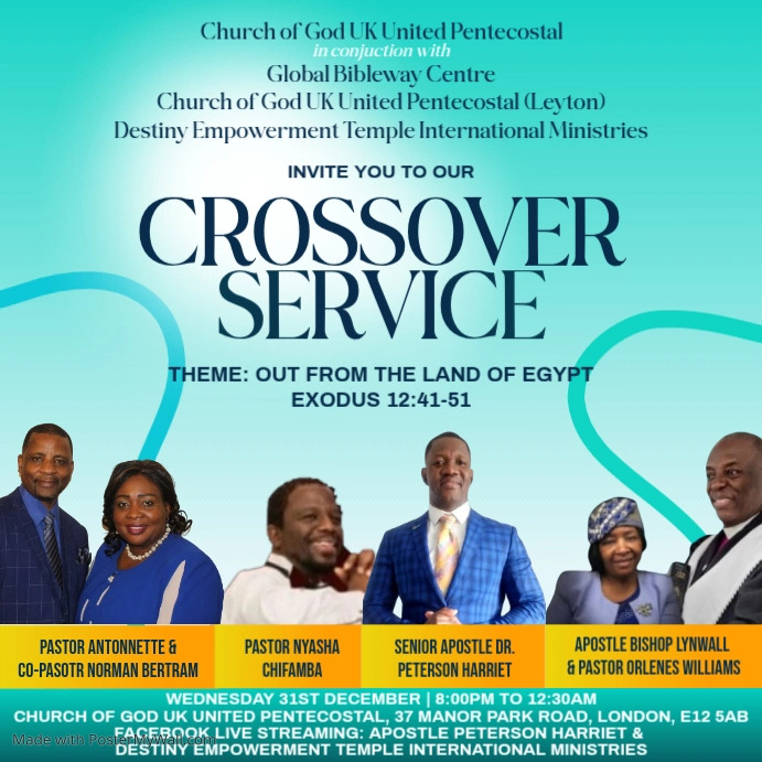 Crossover, 31st Night Church Flyer Template | PosterMyWall