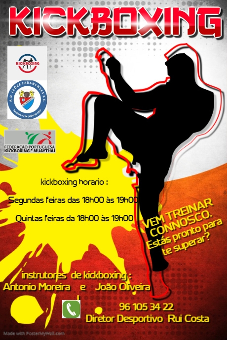 Cópia de Kickboxing Club Poster | PosterMyWall