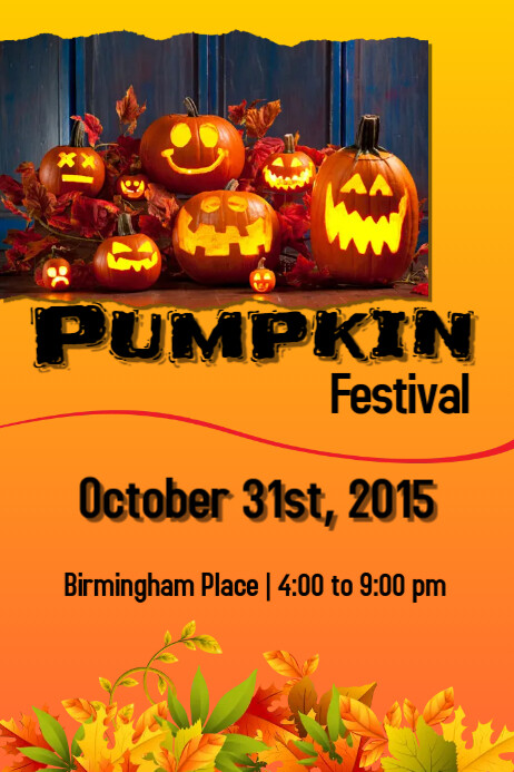 Pumpkin festival Template | PosterMyWall