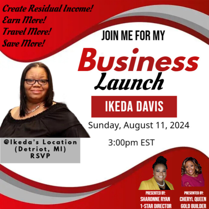 Constance Davis Launch | PosterMyWall