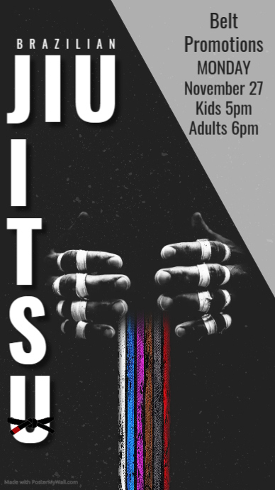 bjj brazilian jiu jitsu | PosterMyWall