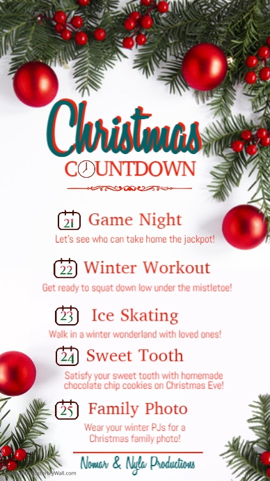 Christmas Countdown 2022 | PosterMyWall