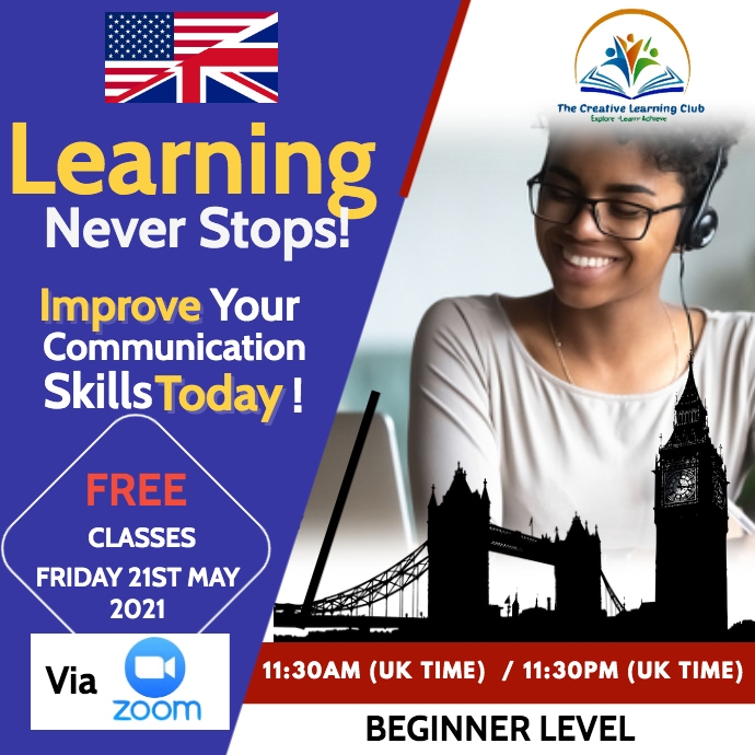 Copy of Communication Online Classes Template | PosterMyWall