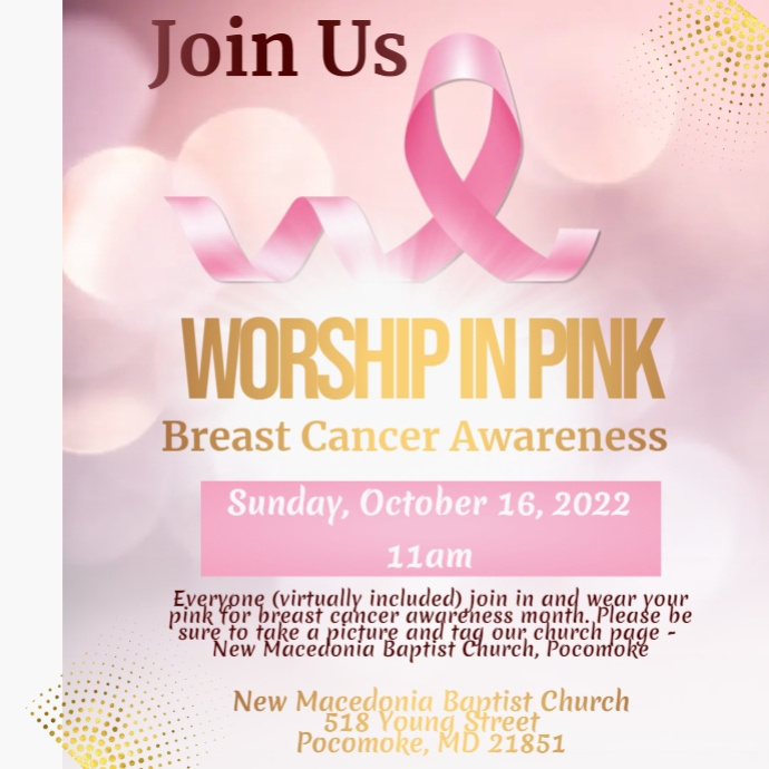 Copy of Copy of breast cancer, pink ribbon day (1) | PosterMyWall