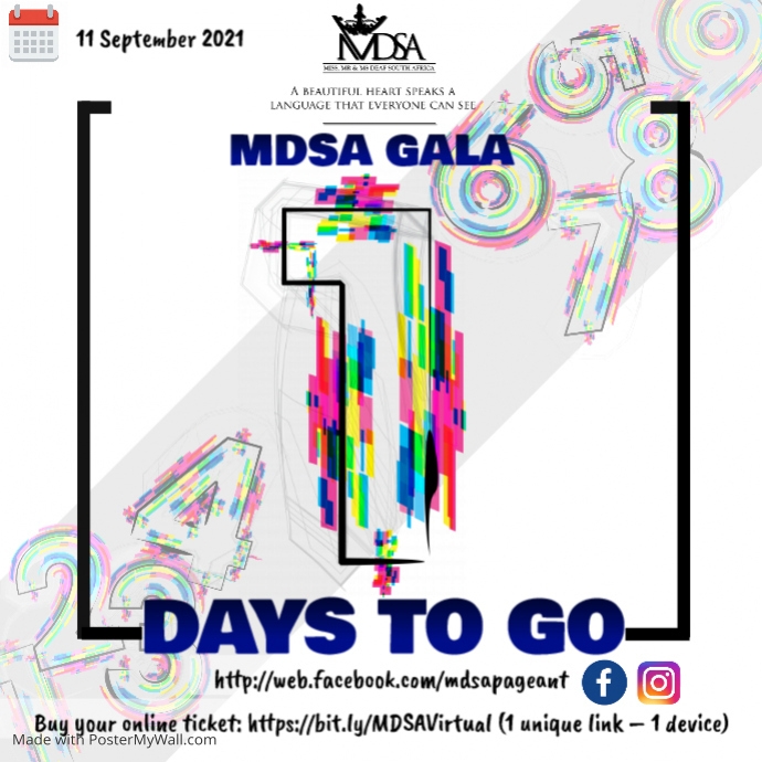 Copy of 5 Days To Go Countdown Event Template | PosterMyWall