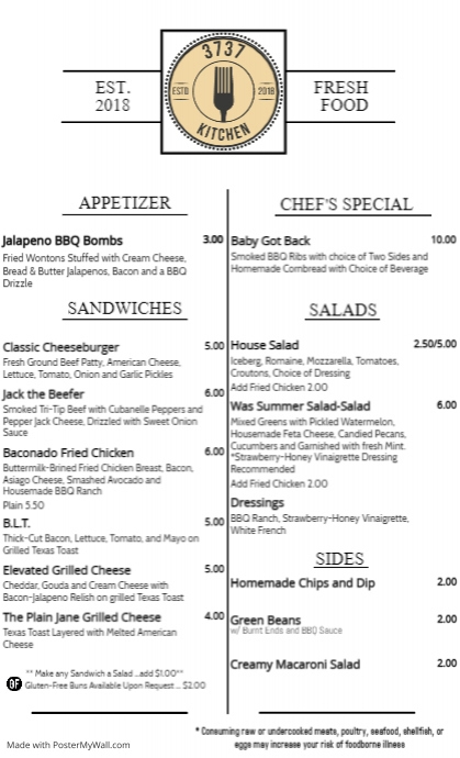 Copy of New Opening Menu 2021 | PosterMyWall