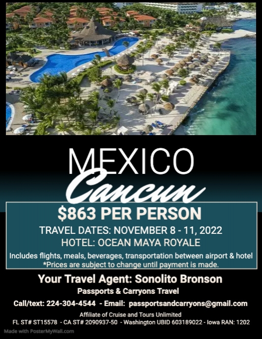 Cancun | PosterMyWall