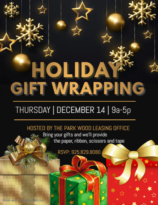 Copy of holiday gift wrapping | PosterMyWall
