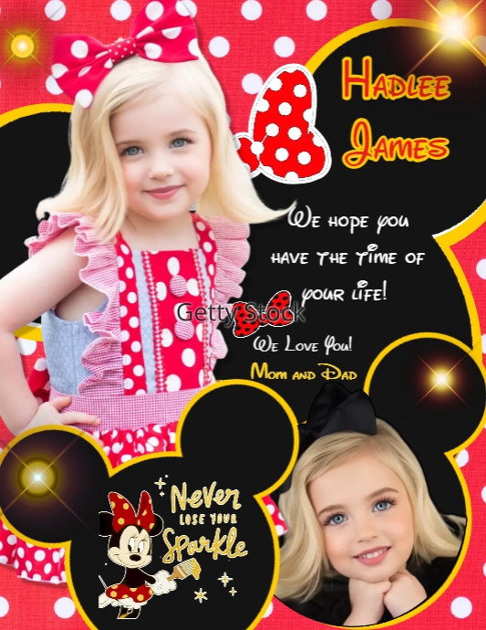 Minnie Mouse Birthday Invitation | PosterMyWall