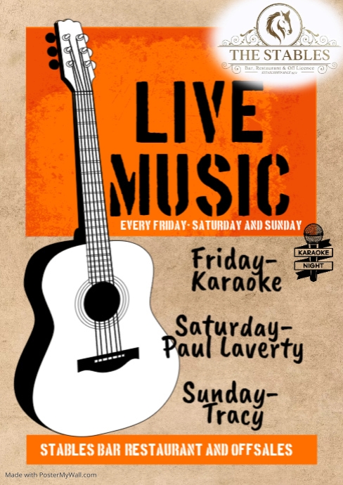 LIVE CONCERT POSTER | PosterMyWall