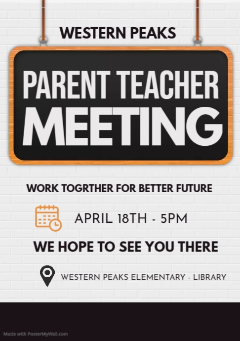 parent teacher meeting | PosterMyWall