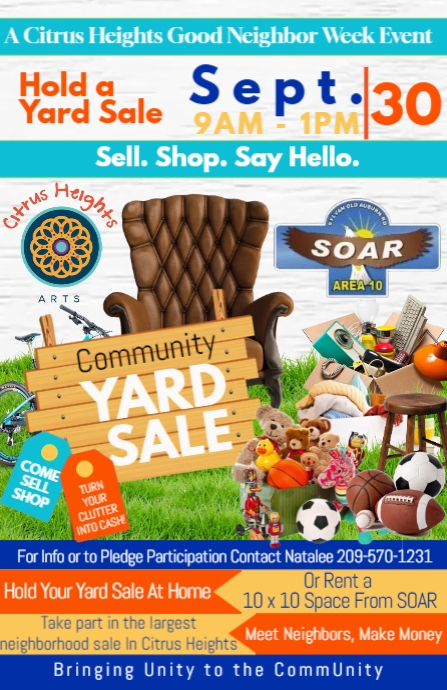 Good Neighbor YARD SALE Final | PosterMyWall