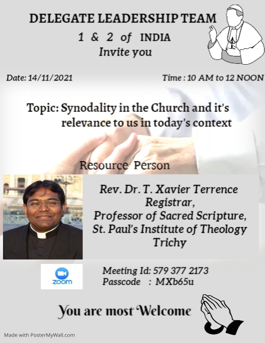 Copy of Synodality Programme Invitation | PosterMyWall