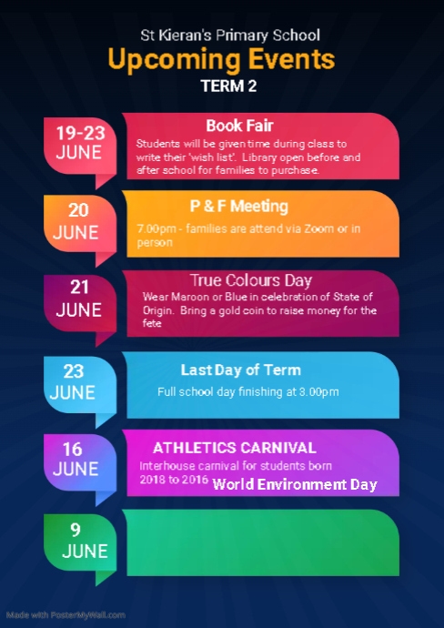 Event Schedule | PosterMyWall