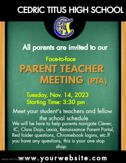 Parents Night , pta meeting ,graduation and | PosterMyWall