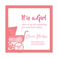 baby announcement Template | PosterMyWall