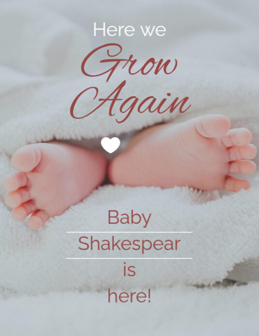 Baby Announcement Flyer Template | PosterMyWall