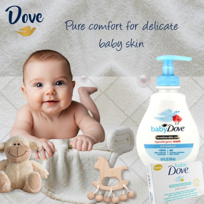 Baby Bath Soap Instagram Post Template | PosterMyWall
