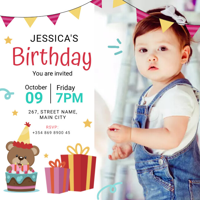 Copy Of Baby Birthday Card PosterMyWall copy-of-baby-birthday-card-postermywall