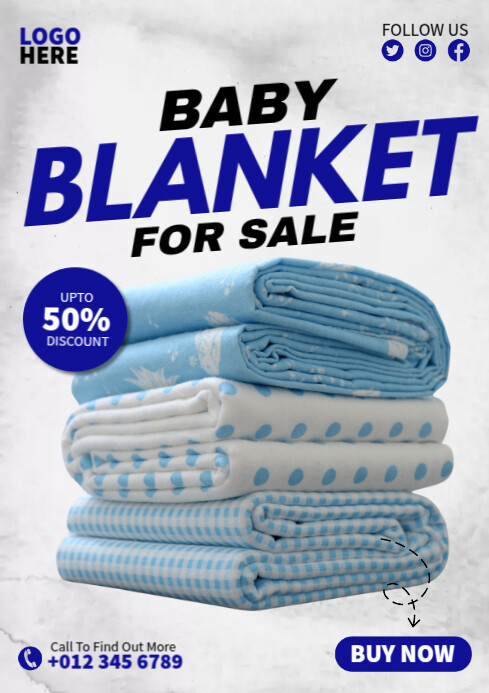 Copy of Baby Blanket Sale | PosterMyWall