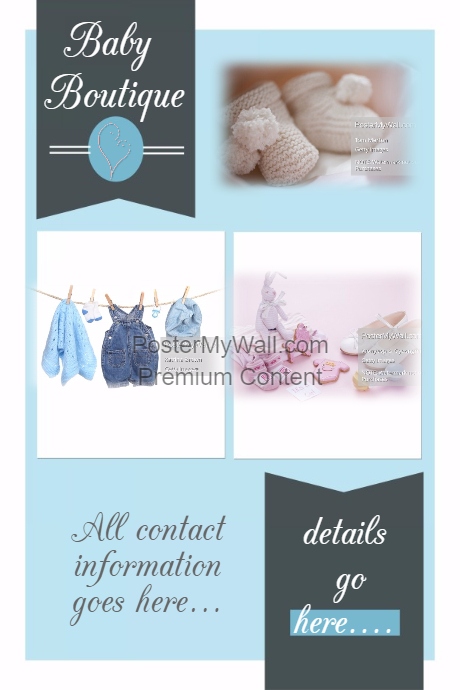 Copy of Baby Blue Store Advertisement Photography Poster Flyer Temp ...