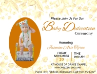 baby dedication invitation flyer template | PosterMyWall