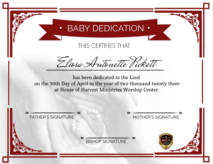 Baby Dedication Template | PosterMyWall