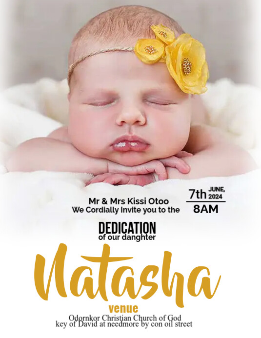 Baby Dedication Flyer Template | PosterMyWall