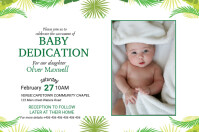 Baby dedication flyer design template | PosterMyWall