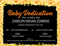 baby dedication certificate Template | PosterMyWall