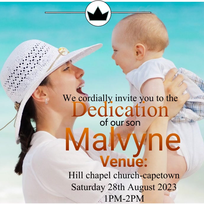 Copy of baby dedication flyer template | PosterMyWall